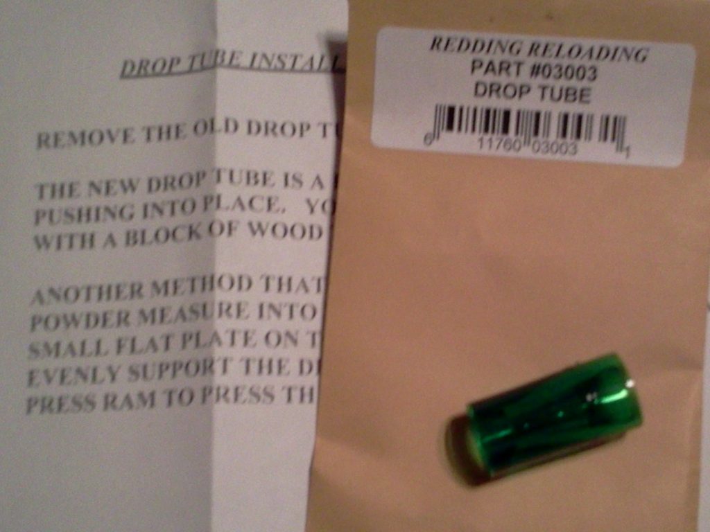 03003 Redding Powder Measure Drop Tube – Accurate Arms & Ammo, Inc.