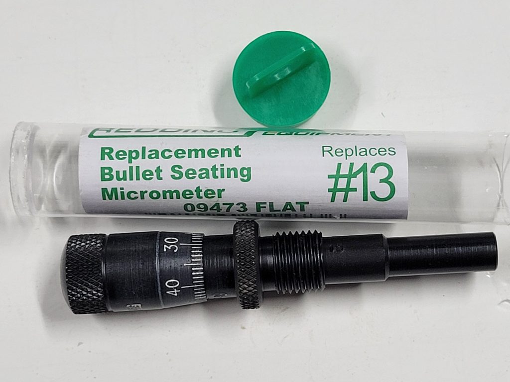 09473 Redding Bullet Seating Micrometer Replaces 01073 (13) FLAT ...
