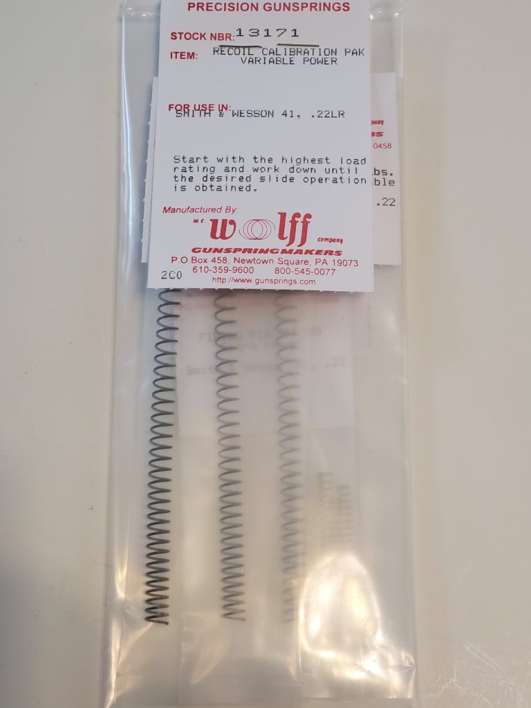 13171 Wolff S&W MODEL 41 .22LR VARIABLE RECOIL CALIBRATION PAK ...