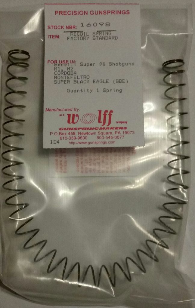 16098 Wolff BENELLI SUPER 90 SBE FACTORY POWER RECOIL SPRING – Accurate ...