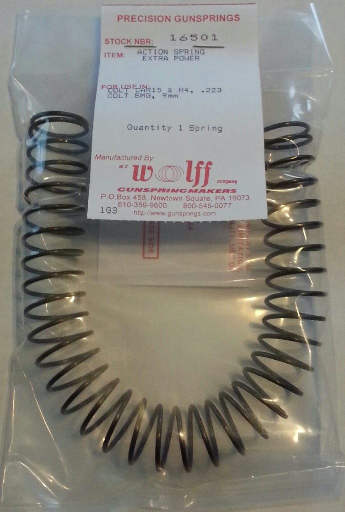 16501 Wolff AR15 M4 223 5.56 9mm Buffer XP Spring