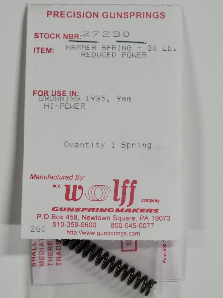 27230 Wolff BROWNING 1935 HAMMER SPRING Pak of 1