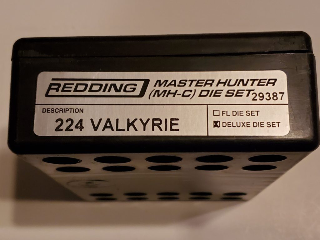 29387 Redding Master Hunter Deluxe Die Set 224 Valkyrie – Accurate Arms ...
