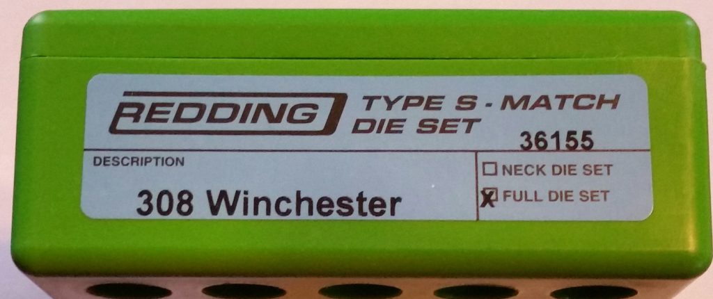 36155 Redding Type-S Match Bushing Full Die Set 308 Winchester ...