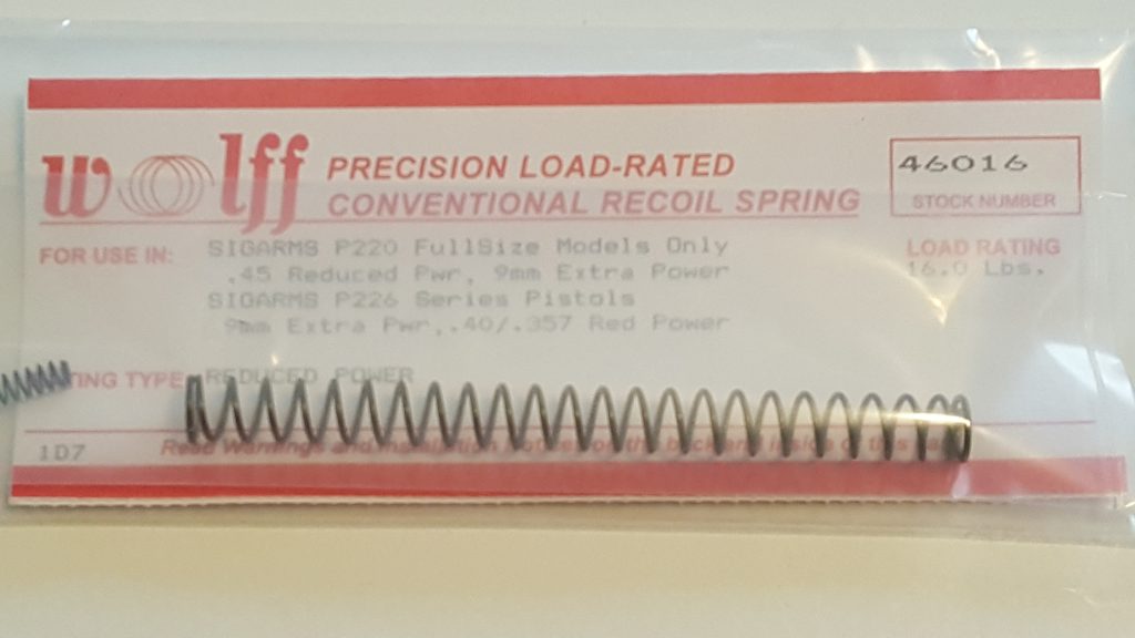 46016 Wolff SIG Sauer P226/P220 Recoil Spring 16LB – Accurate Arms ...