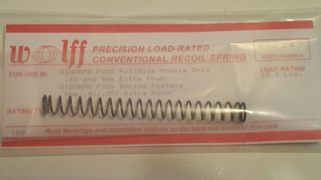 46024 Wolff SIG Sauer P220/P226 Recoil Spring 24 LB – Accurate Arms ...