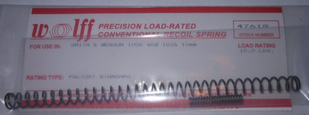 47618 Wolff S&W 1006 1026 18LB Recoil Spring Factory Std