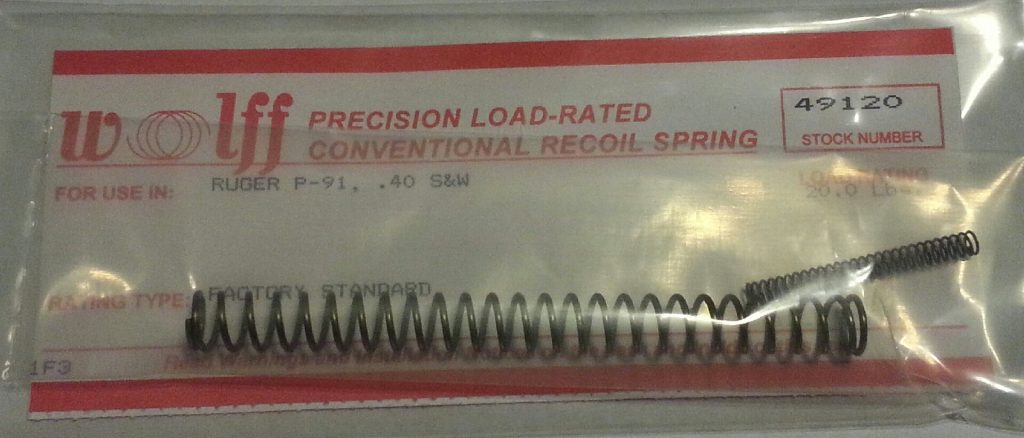49120 Wolff Ruger P91 Factory Standard Recoil Spring
