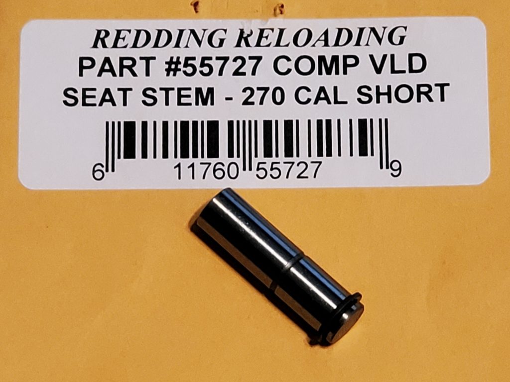 55727 Redding VLD Competition Seating Die Stem 270 Caliber Short ...