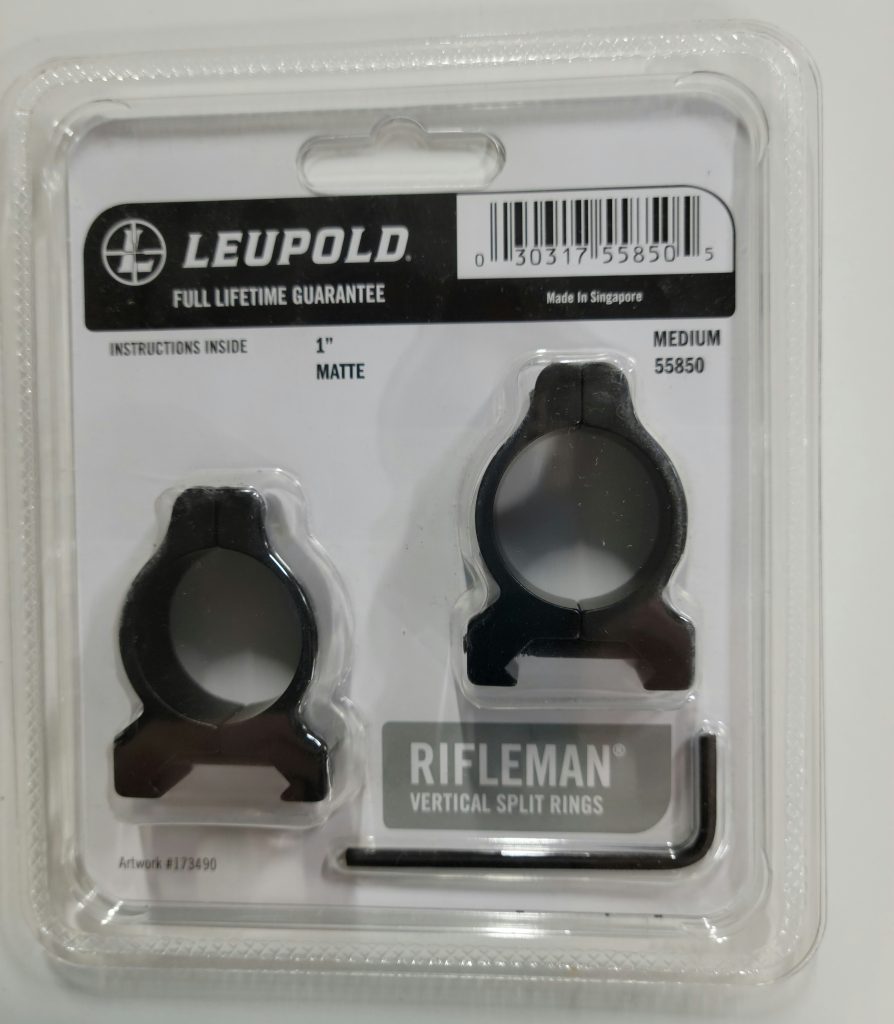 55850 LEUPOLD RINGS RIFLEMAN 1" MATTE