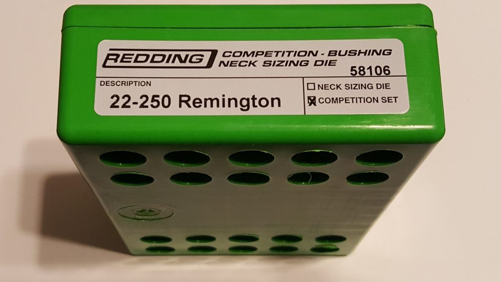 58106 Redding Competition Bushing Neck Die Set 22-250 Remington ...