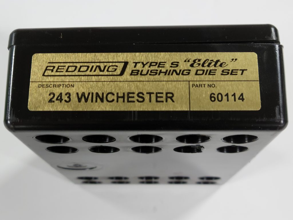 60114 Redding Type-S Elite Bushing Die Set 243 Winchester – Accurate ...