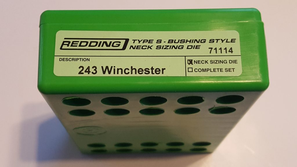 71114 Redding Type-S Neck Bushing Sizing Die 243 Winchester – Accurate ...
