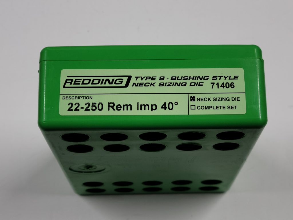 71406 Redding Type-S Neck Bushing Sizing Die 22-250 Remington Improved ...