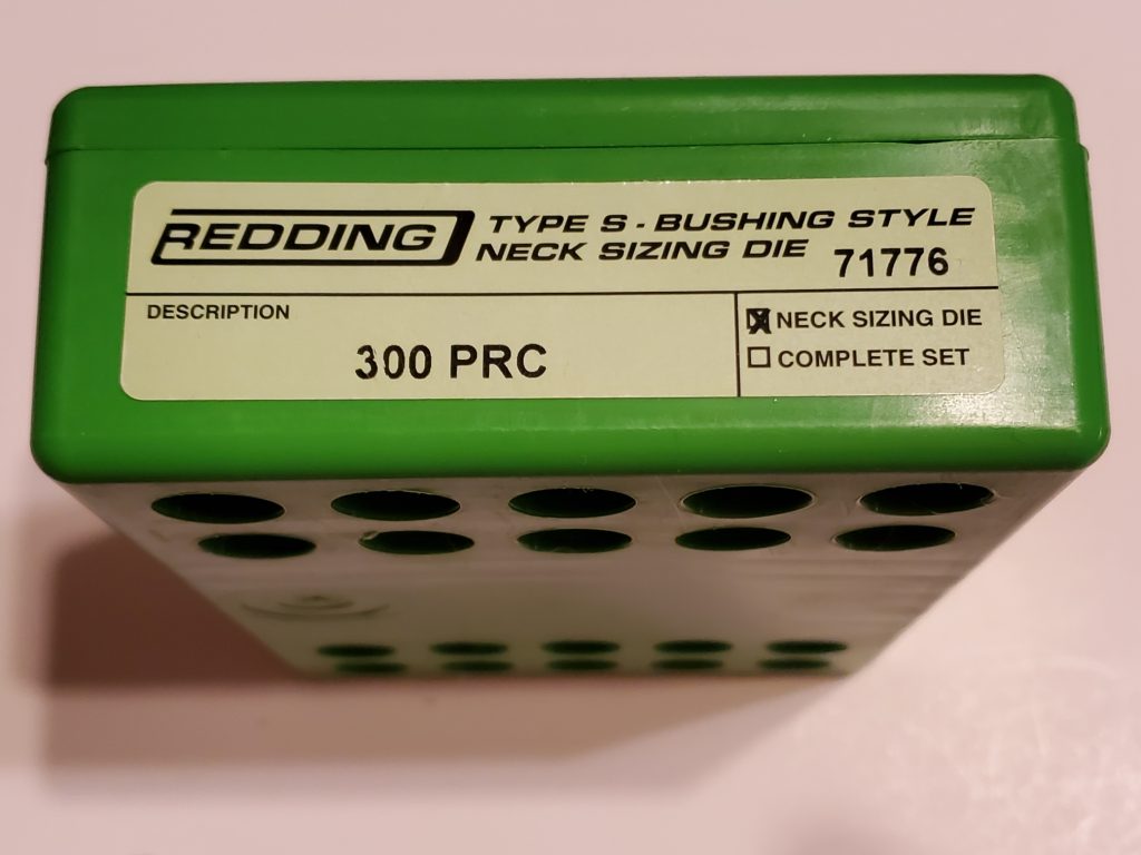 71776 Redding Type-S Neck Bushing Sizing Die 300 PRC – Accurate Arms ...