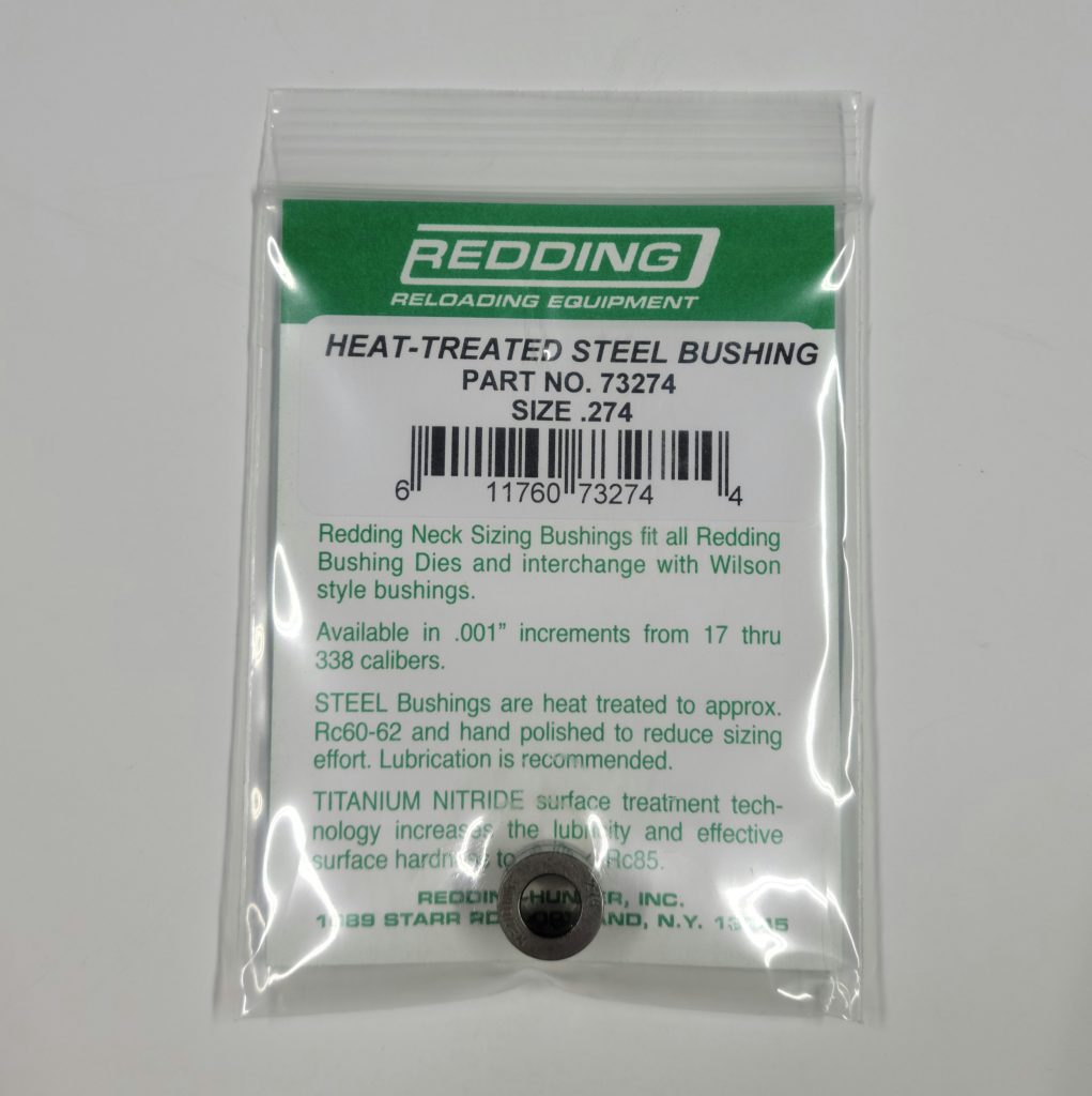 73274 Redding Heat Treated Steel .274 Neck Size Bushing – Accurate Arms ...