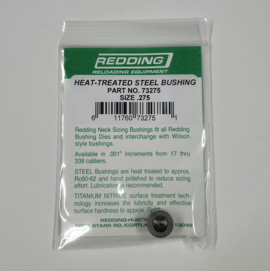 73275 Redding Heat Treated Steel .275 Neck Size Bushing - Accurate Arms ...