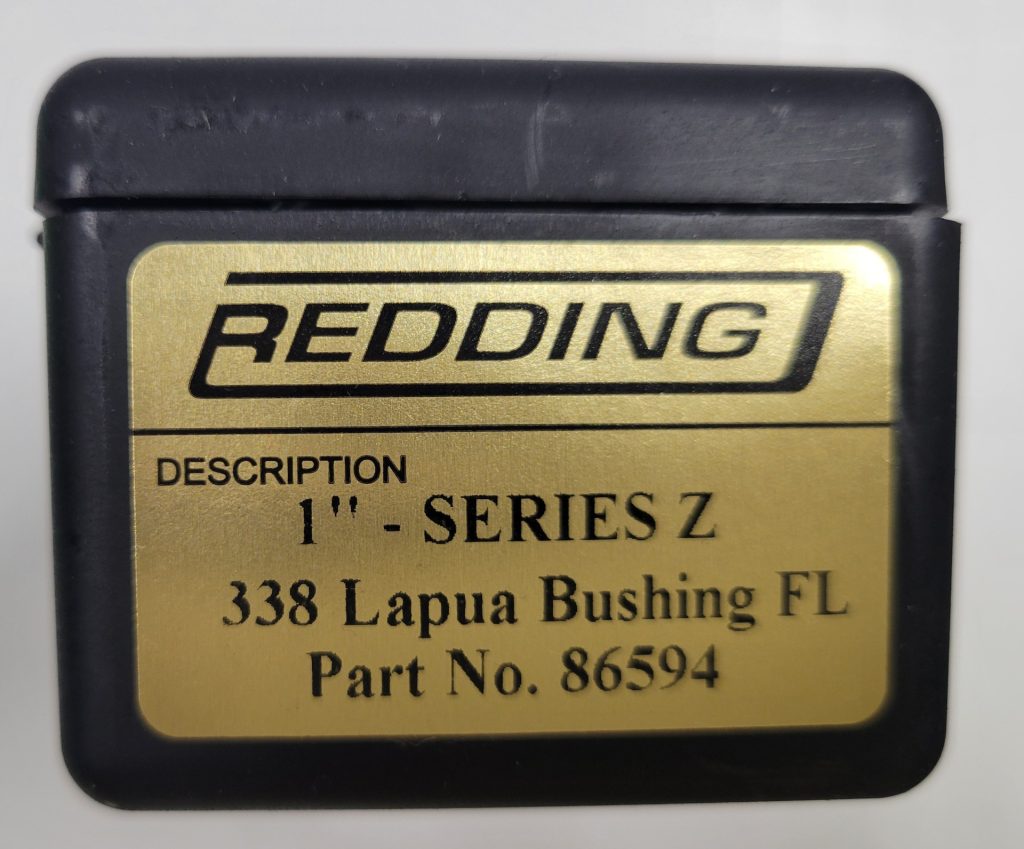 86594 Redding Z Series 1″ Type-S Full Length Bushing Sizing Die 338 ...