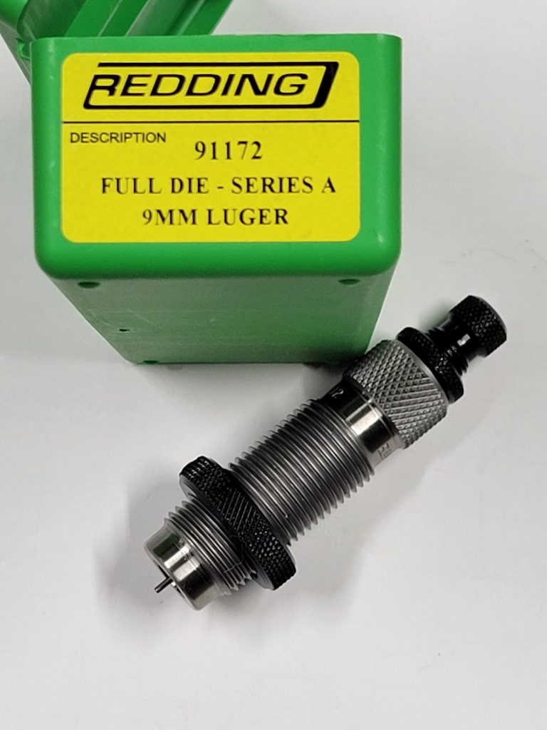 91172 Redding Straight Wall Full Length STEEL Sizing Die 9mm Luger ...