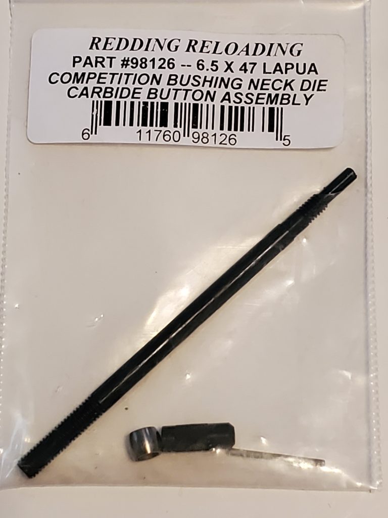 98126 Redding Competition Carbide Size Button Kit 6.5mm 26 cal ...